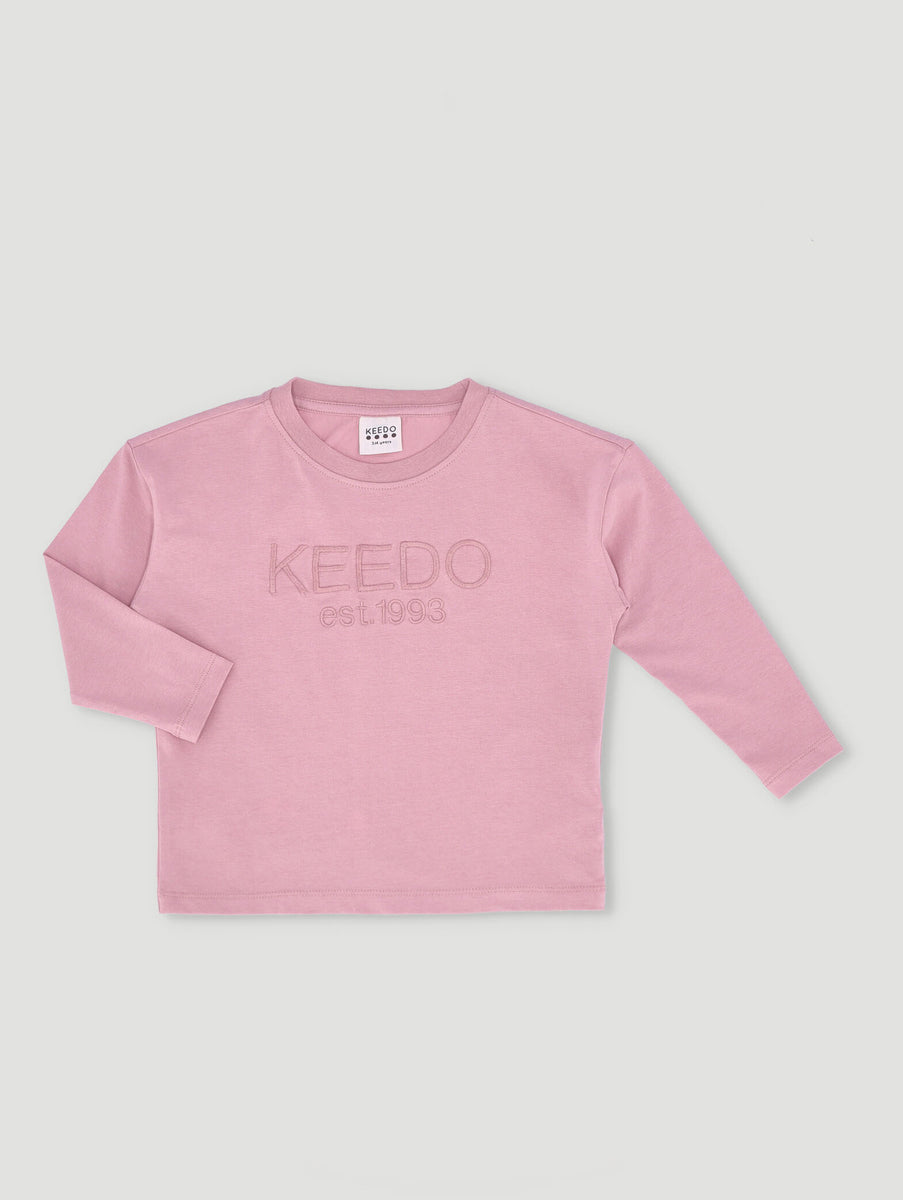Girls Logo Long Sleeve Tee – Keedo