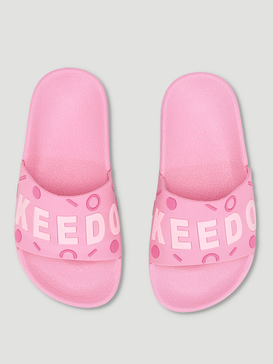 Girls Pink Pool Slides – Keedo