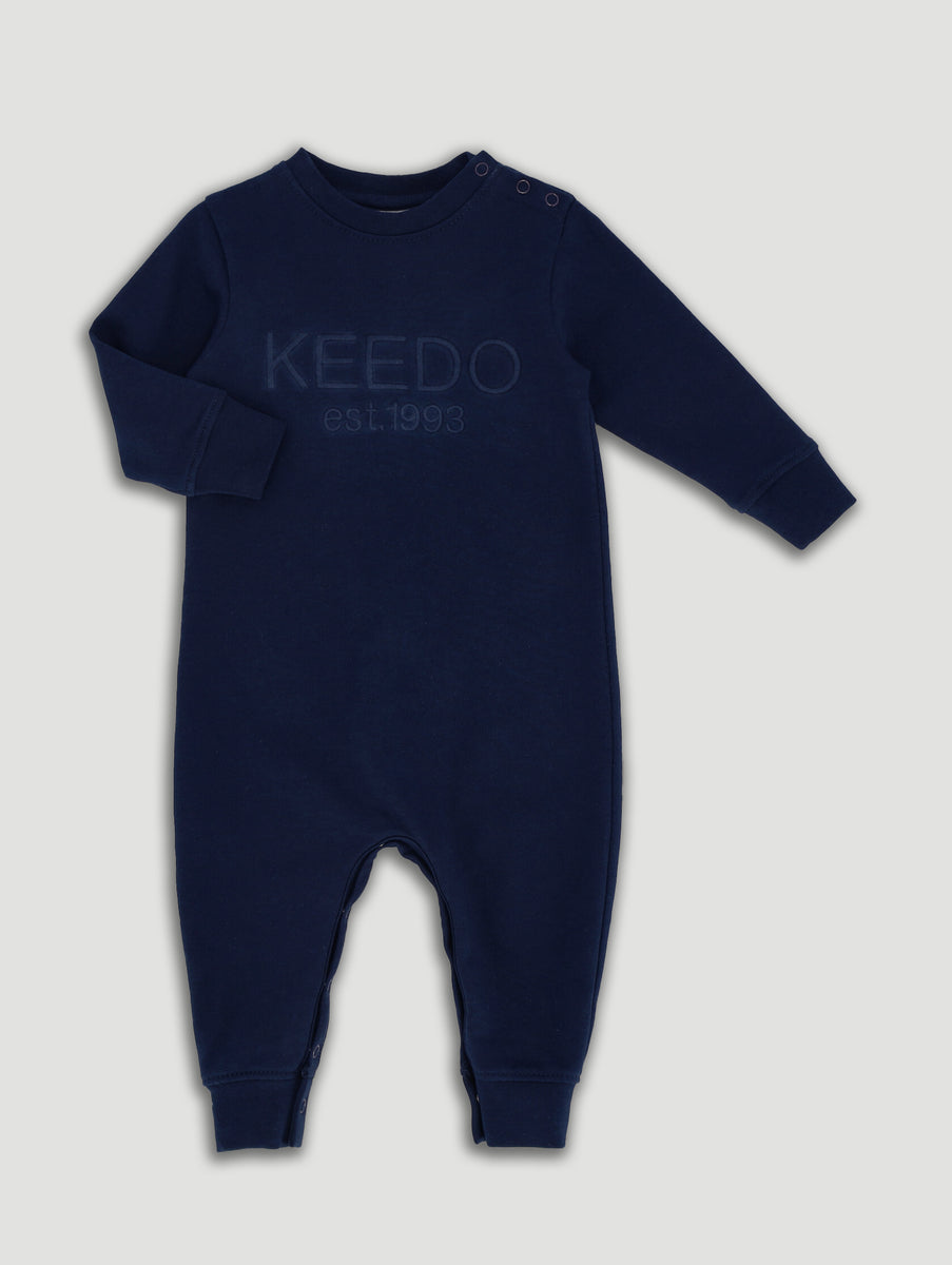 Baby Boys Logo Fleece Grow - Navy – Keedo